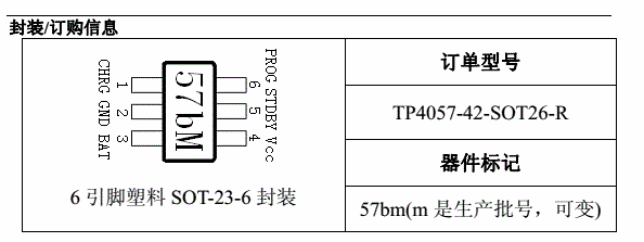 TP4057-42-SOT26-R TP Charging Stand Integrated Circuit Ic