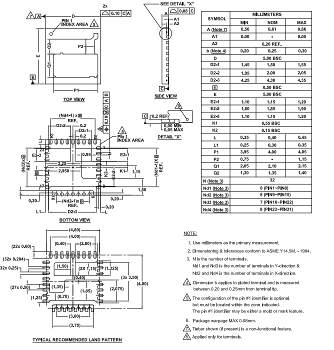 ISL99227BFRZ-T Cu 32L QFN INTERSIL PMIC 5V PWM SPS Module